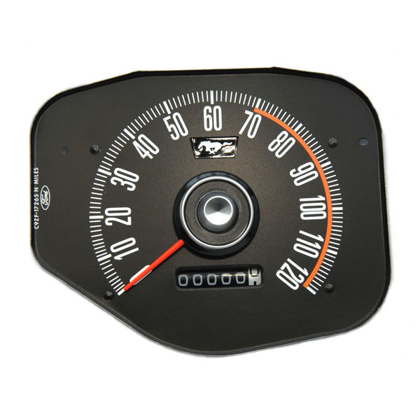 John's Mustang: 1969 Mustang Speedometer, 120 MPH