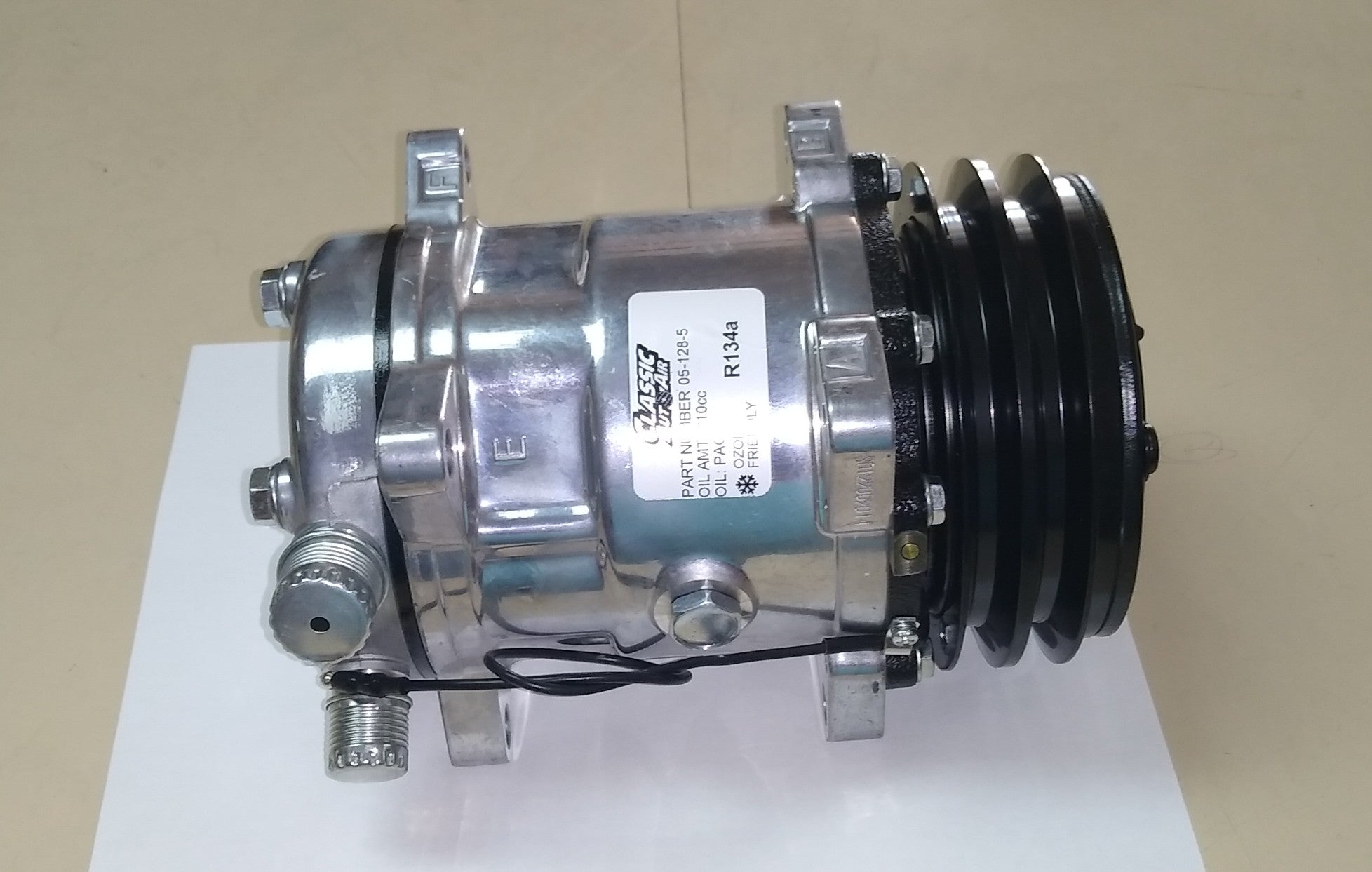 John's Mustang: 1965-1973 Mustang Sanden Compressor, with Clutch, R134A