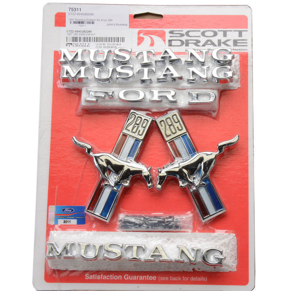 John's Mustang: 1967 Mustang Emblem Kit, V8 (289)